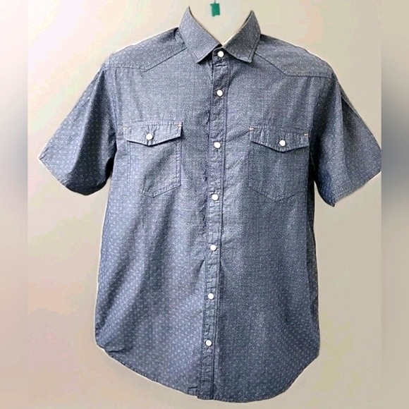 Howe | Shirts | 2 Howe Western Shirt Mens Large Gray Polka Dot 100 ...